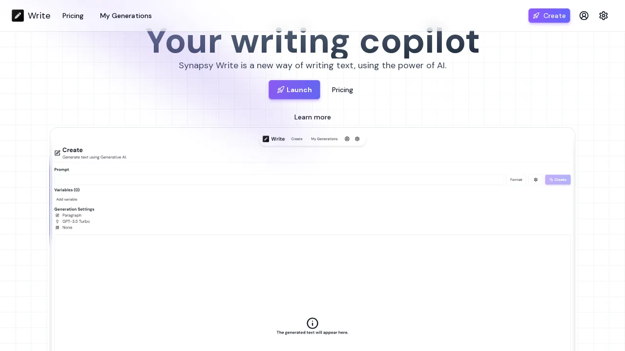 Synapsy Write - BestofAI